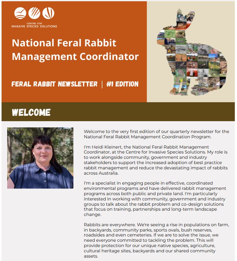 EDITION #1 | National Feral Rabbit Management Coordinator Newsletter ...